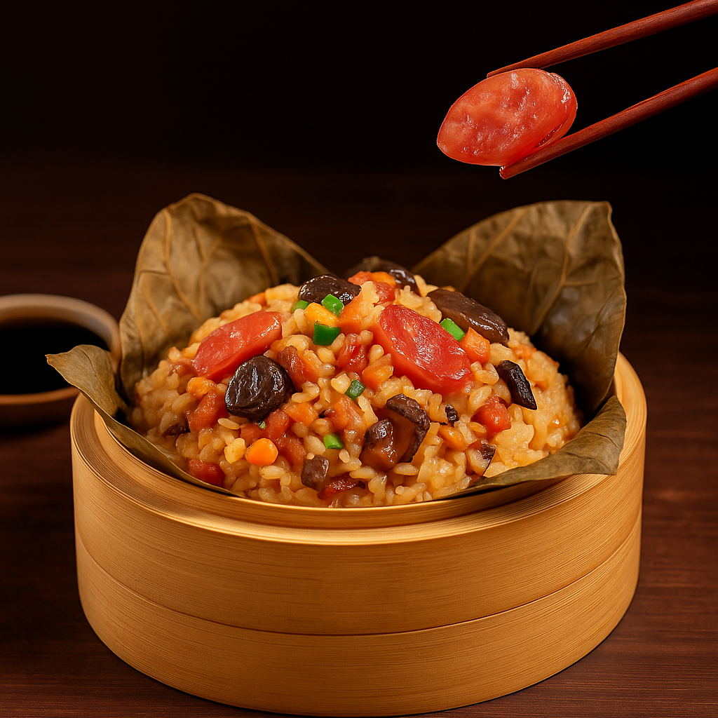 [LIMITED] Jumbo Lotus Wrapped Sticky Rice 荷葉臘味糯米飯 – 愛點心 Love Dim Sum